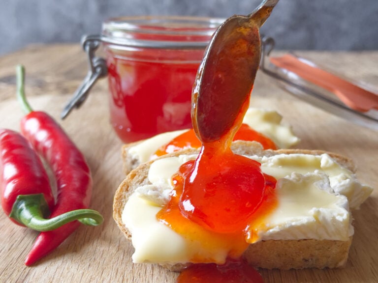 Sweet Chilli Jam - Tales From The Kitchen Shed
