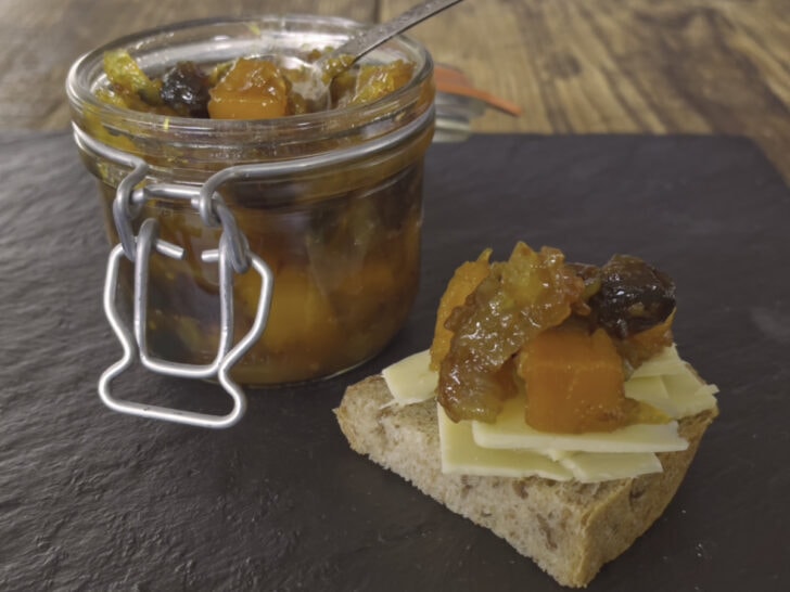 Spicy Pumpkin & Cranberry Chutney - Tales From The Kitchen Shed