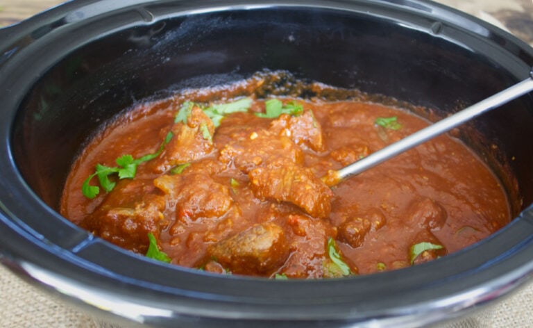 Slow Cooker Beef Madras Curry - Tales From The Kitchen Shed