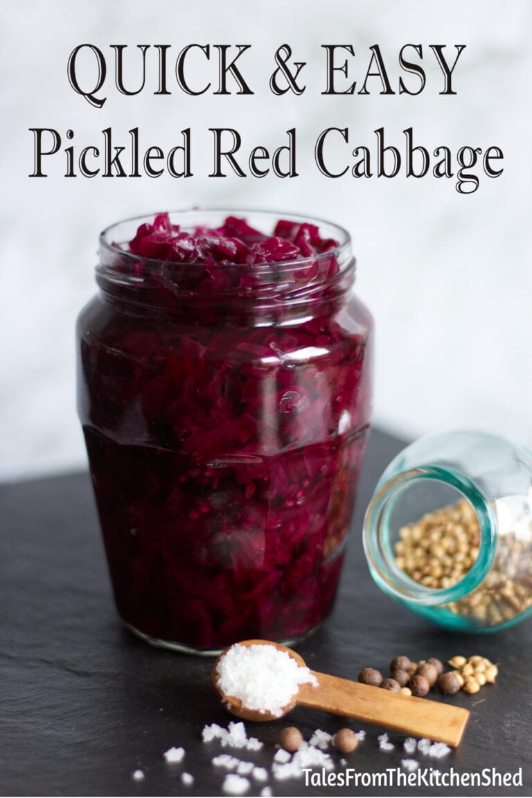 Easy Pickled Red Cabbage Recipe - Tales From The Kitchen Shed