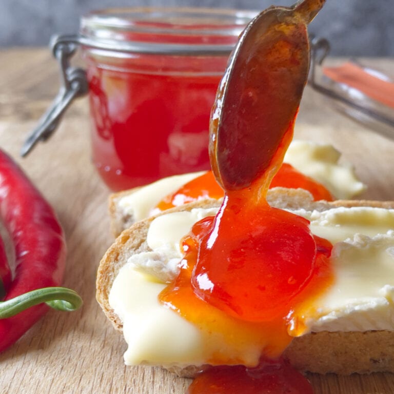 Sweet Chilli Jam - Tales From The Kitchen Shed