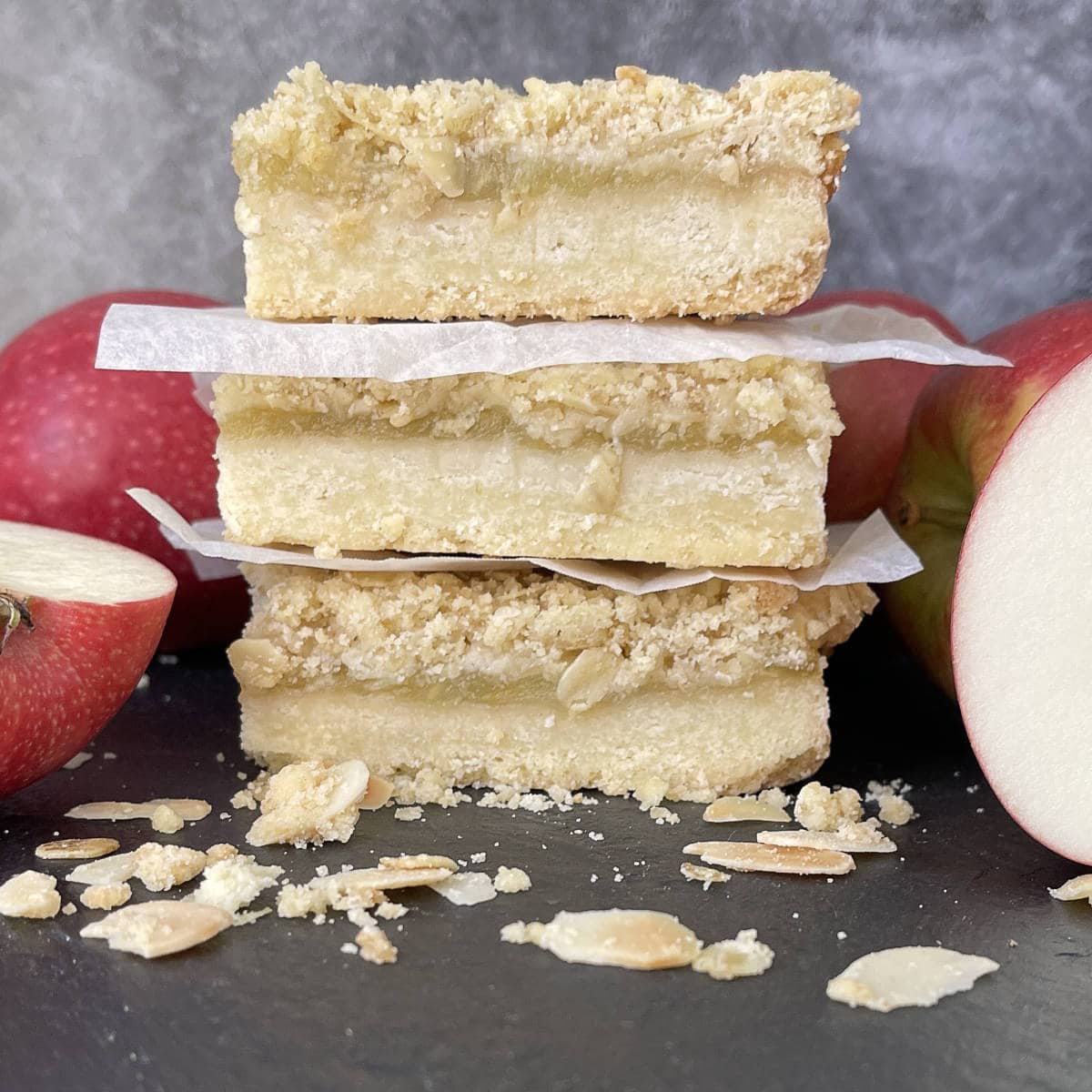 Apple Crumble Shortbread Bars - Tales From The Kitchen Shed