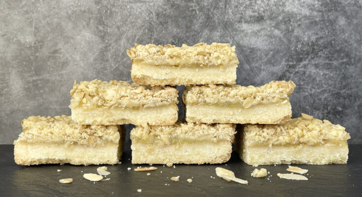 Apple Crumble Shortbread Bars - Tales From The Kitchen Shed