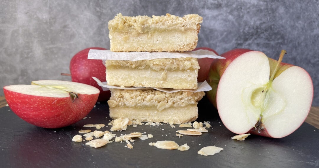 Apple Crumble Shortbread Bars - Tales From The Kitchen Shed