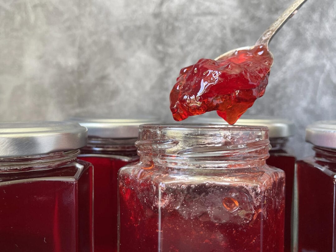 Homemade Strawberry Jelly & Strawberry Glaze - Tales From The Kitchen Shed