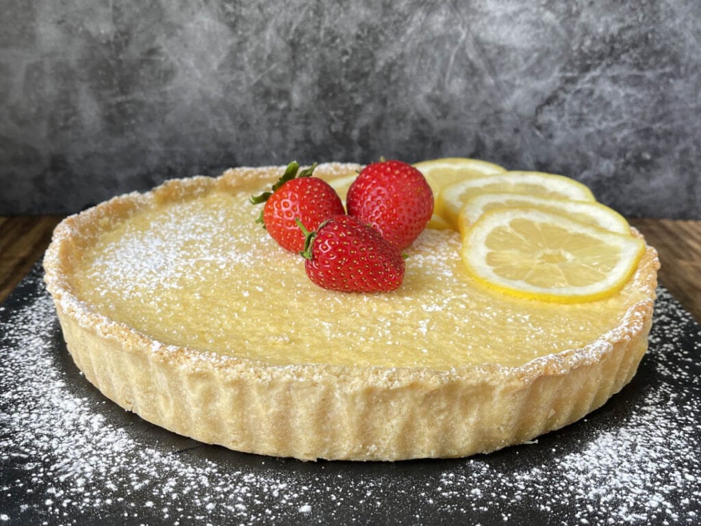 Easy Lemon Tart | Tarte au Citron - Tales From The Kitchen Shed