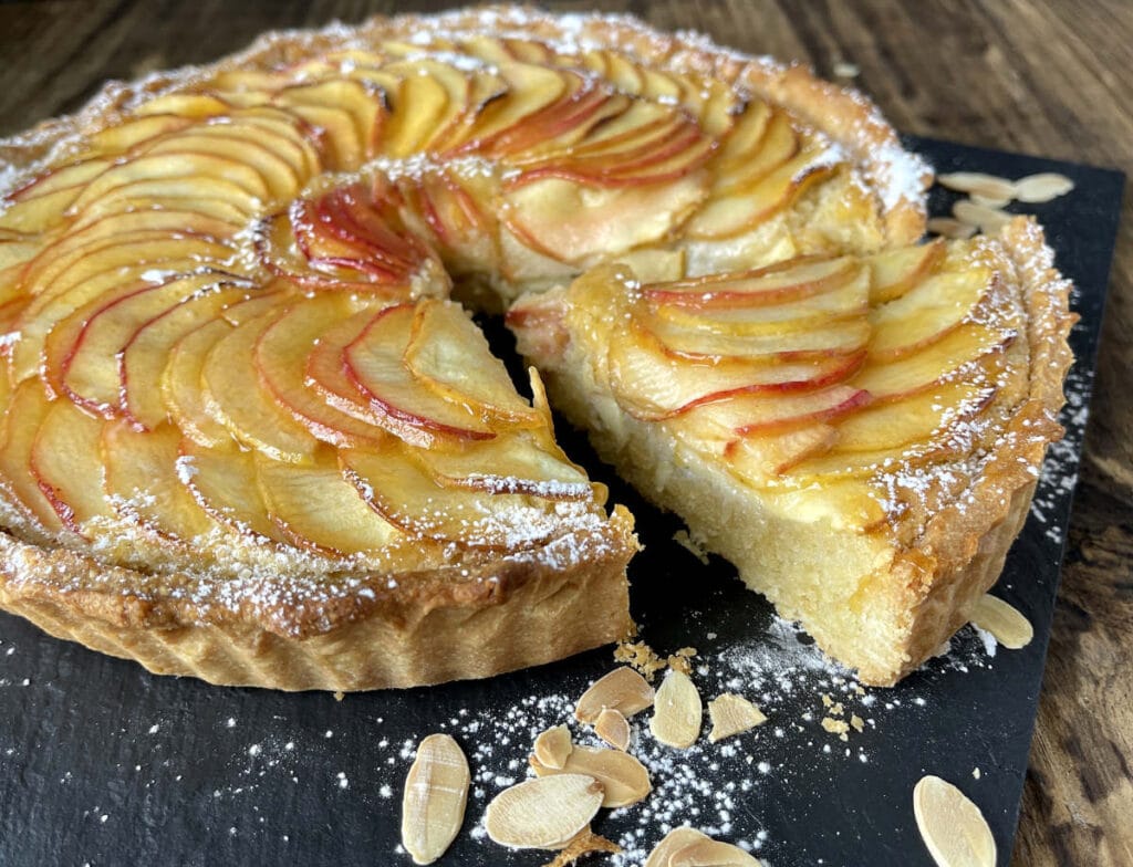 Tarte Normande | Apple Frangipane Tart - Tales From The Kitchen Shed