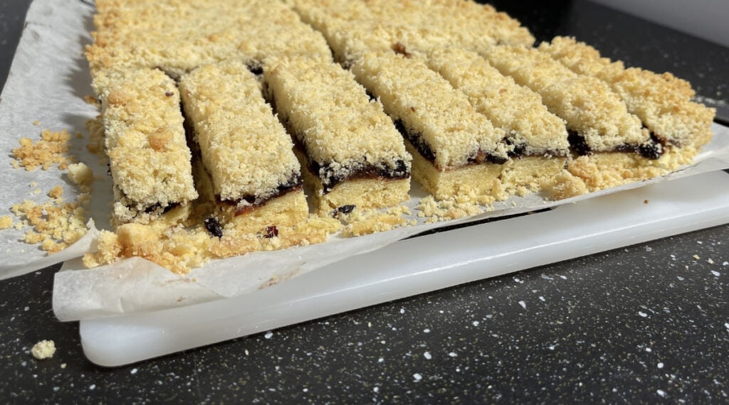 Mincemeat Streusel Slice - Tales From The Kitchen Shed