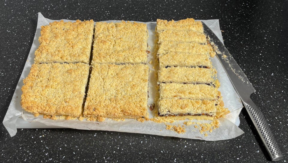 Mincemeat Streusel Slice - Tales From The Kitchen Shed