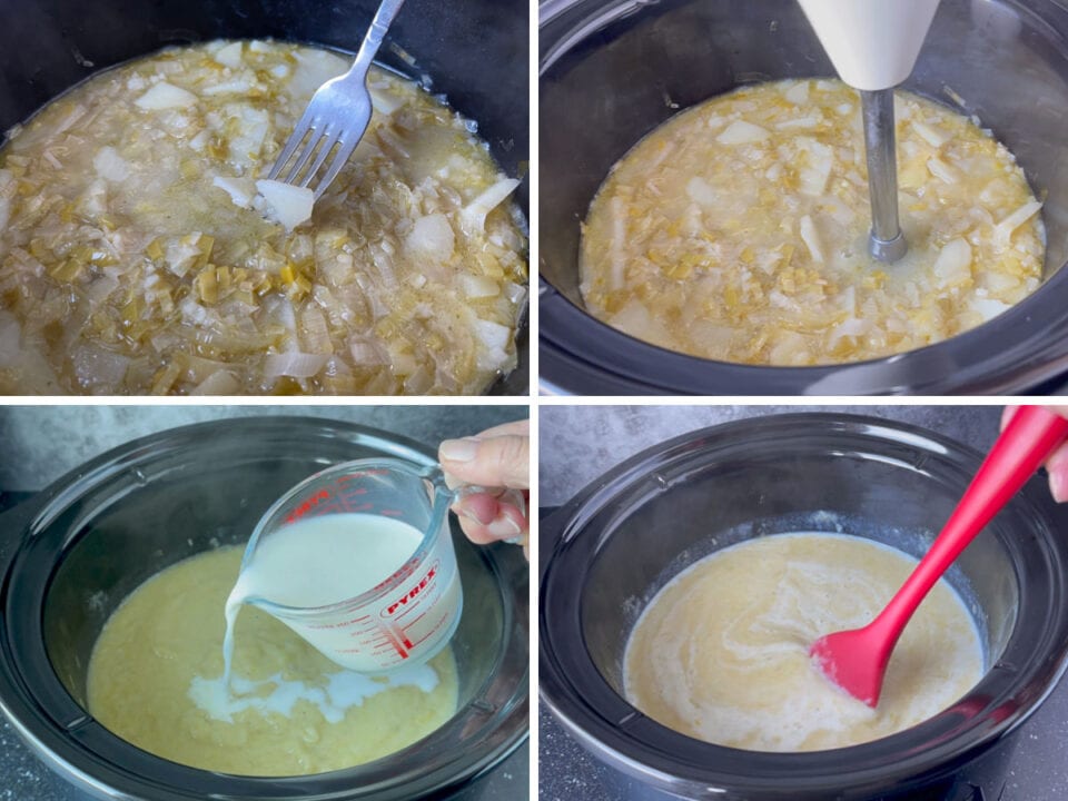 Slow Cooker Leek and Potato Soup - Tales From The Kitchen Shed