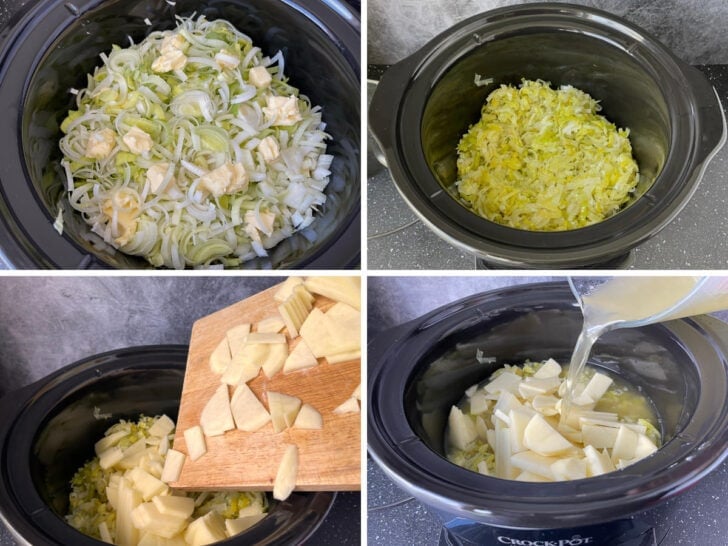 Slow Cooker Leek and Potato Soup - Tales From The Kitchen Shed