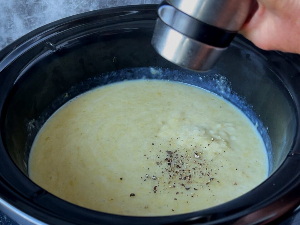 Slow Cooker Leek and Potato Soup - Tales From The Kitchen Shed