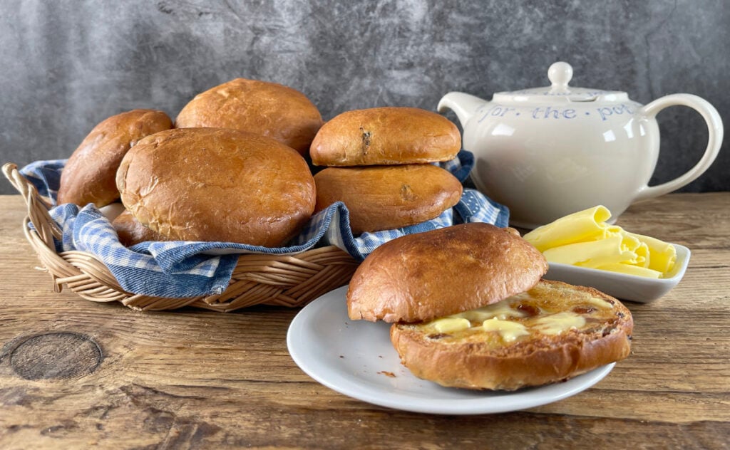 Traditional English Teacakes - Tales From The Kitchen Shed