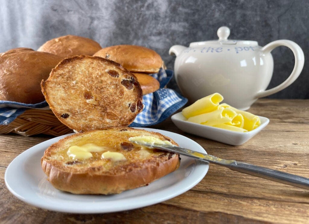 Traditional English Teacakes - Tales From The Kitchen Shed