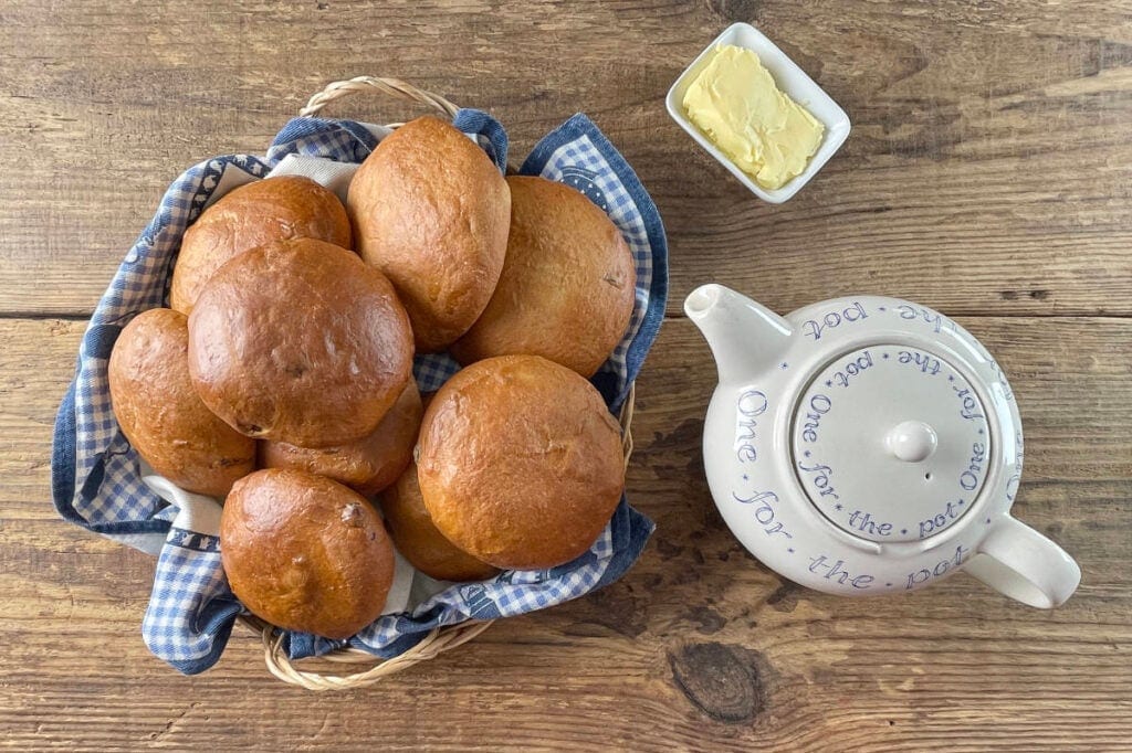 Traditional English Teacakes - Tales From The Kitchen Shed