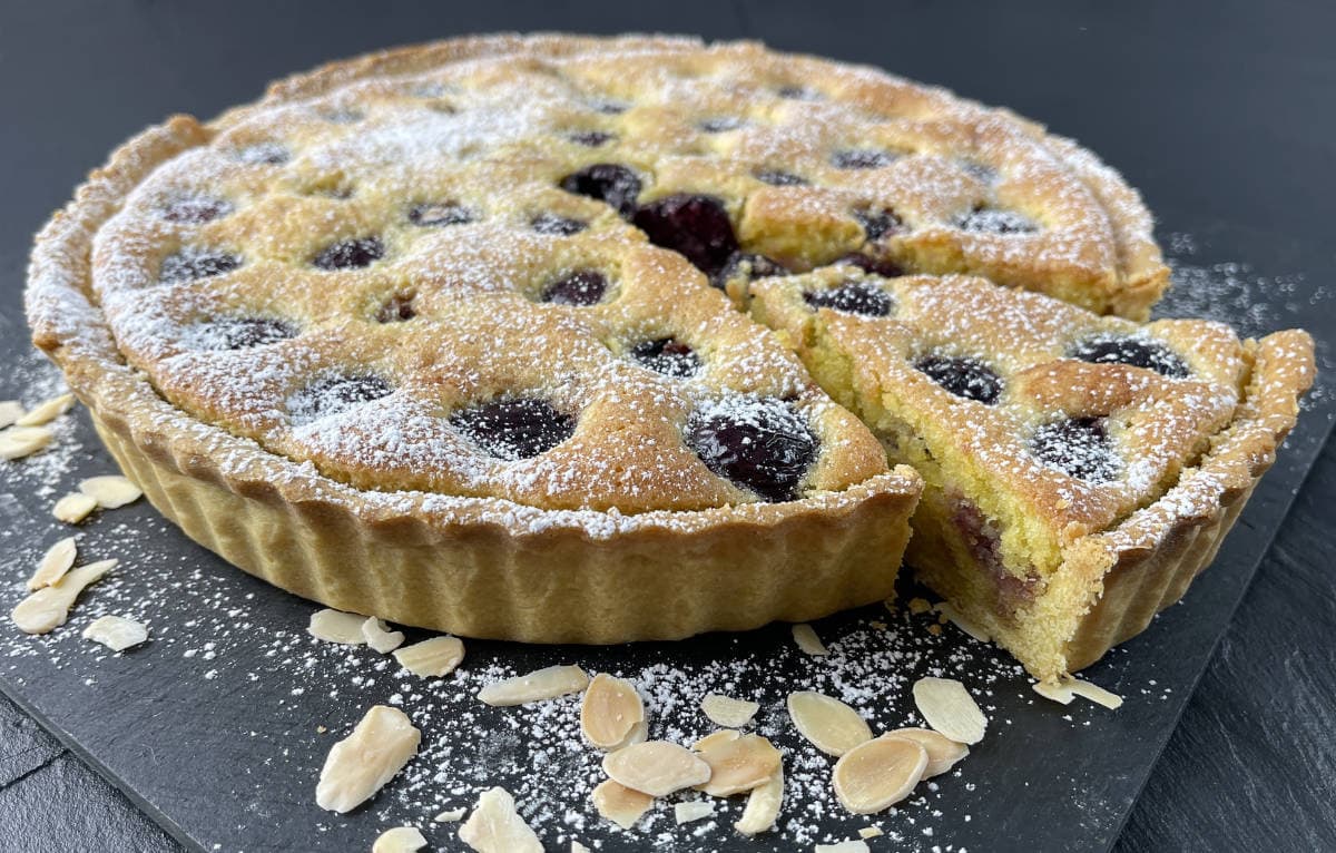 Cherry Frangipane Tart - Tales From The Kitchen Shed