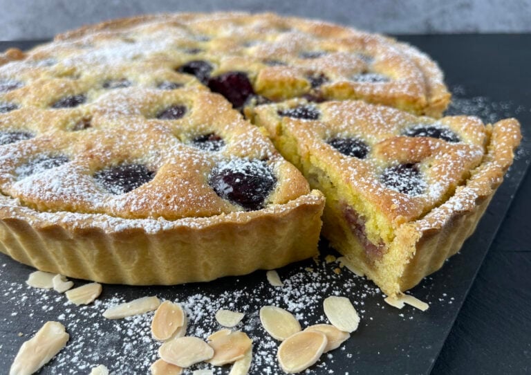 Cherry Frangipane Tart - Tales From The Kitchen Shed