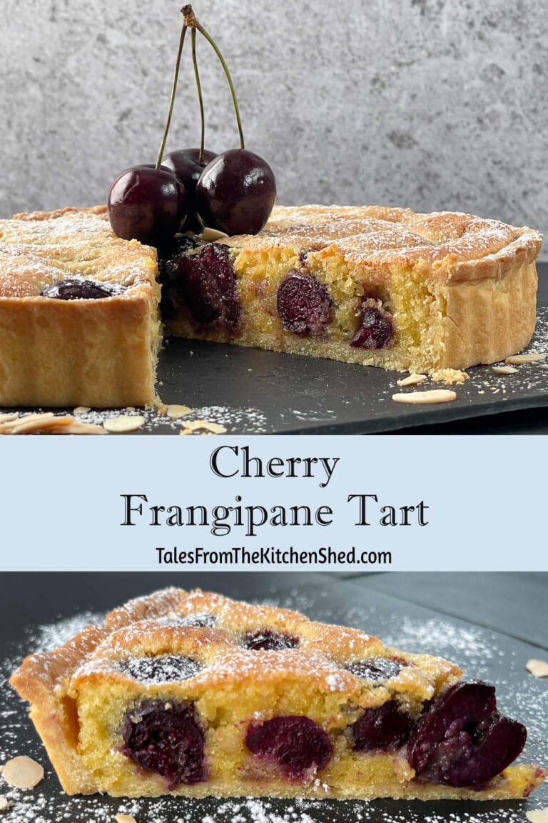 Cherry Frangipane Tart - Tales From The Kitchen Shed