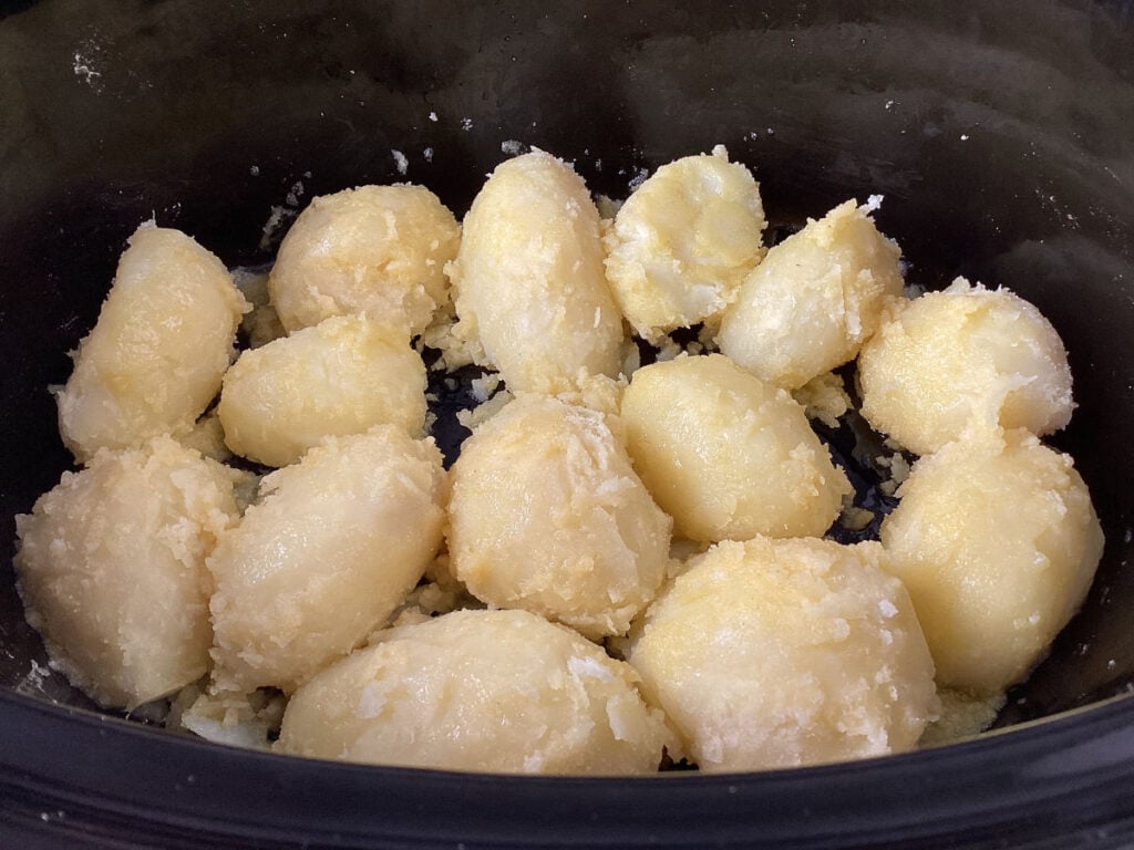 Slow Cooker Roast Potatoes - Tales From The Kitchen Shed