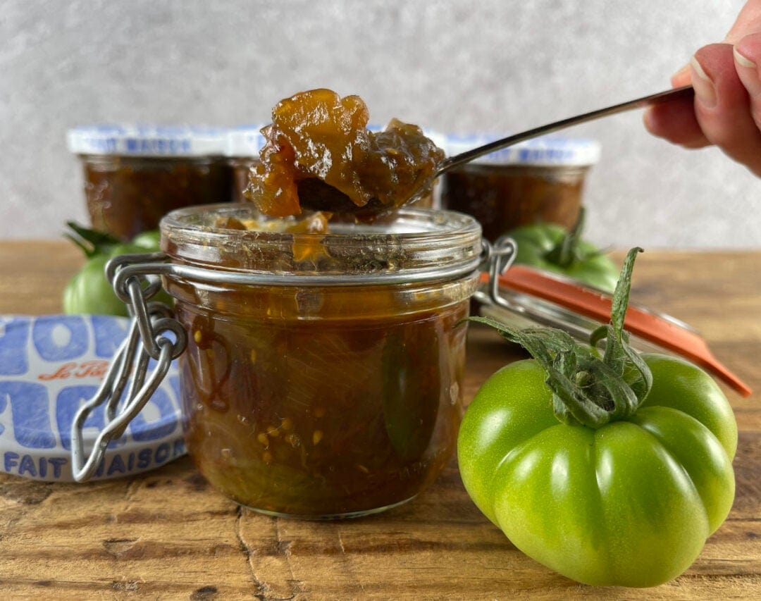 Easy Green Tomato Chutney - Tales From The Kitchen Shed