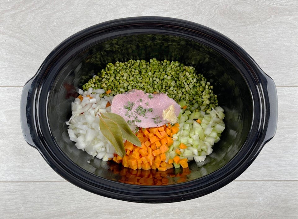 Slow Cooker Pea and Ham Soup - Tales From The Kitchen Shed